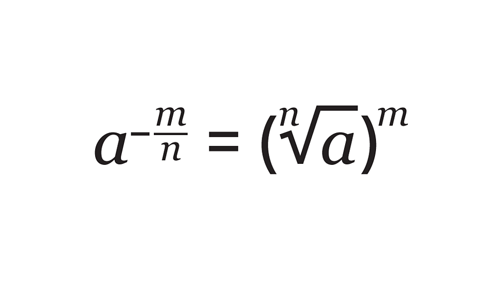 Negative and fractional indices - GCSE Maths Revision - BBC Bitesize