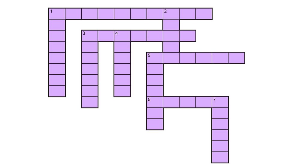 Take some time out with this crossword-style quiz! - BBC Bitesize