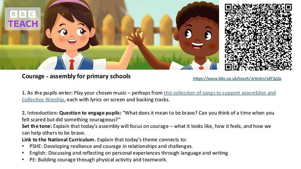 Courage - assembly for primary schools - BBC Teach