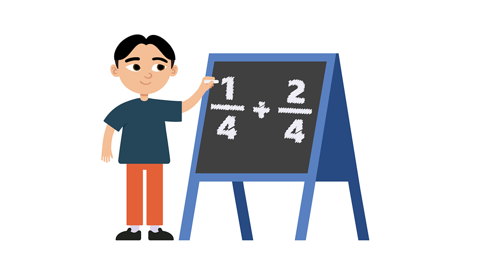 Adding and subtracting fractions - KS2 Maths resources for Year 3 - BBC ...