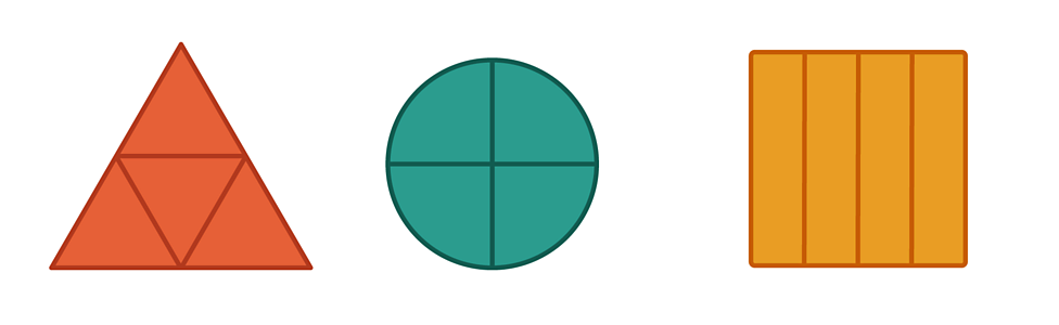 Finding a quarter of a shape - KS1 Maths - Learning with BBC Bitesize