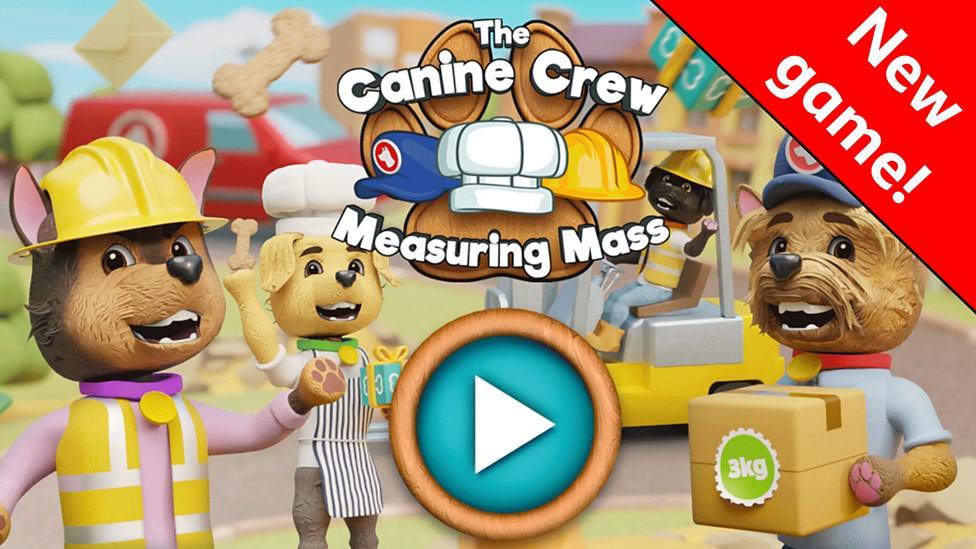 The Canine Crew: Measuring Mass - KS1 Maths game - BBC Bitesize