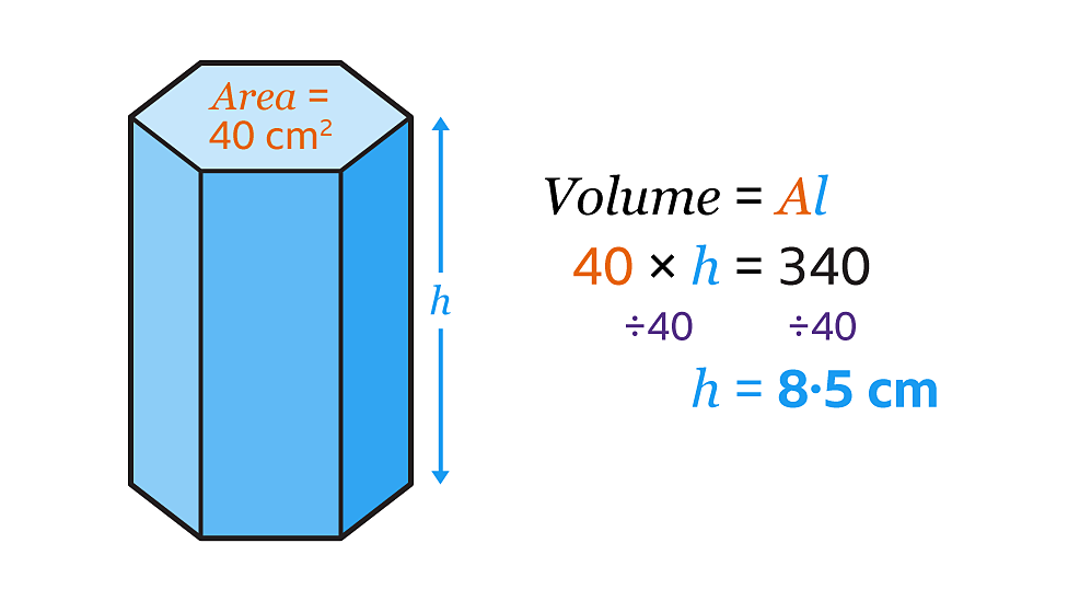 How to calculate the volume of cylinders and prisms - BBC Bitesize