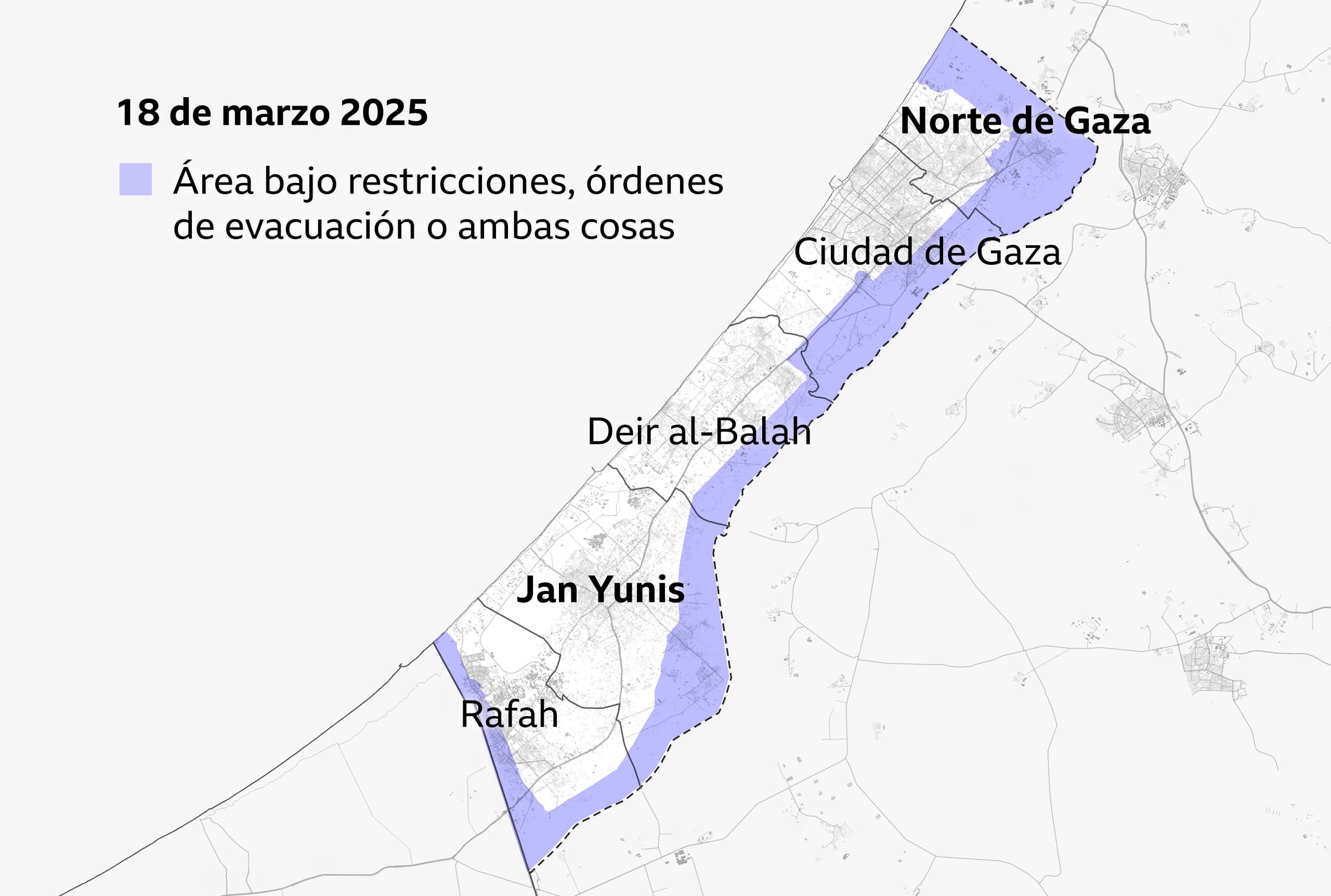 Mapas e imágenes satelitales de la devastación en Gaza - BBC News Mundo