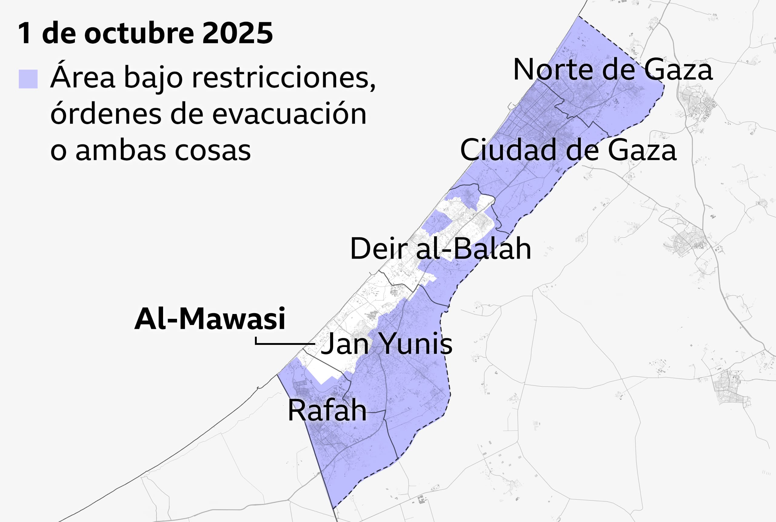 Mapas e imágenes satelitales de la devastación en Gaza - BBC News Mundo