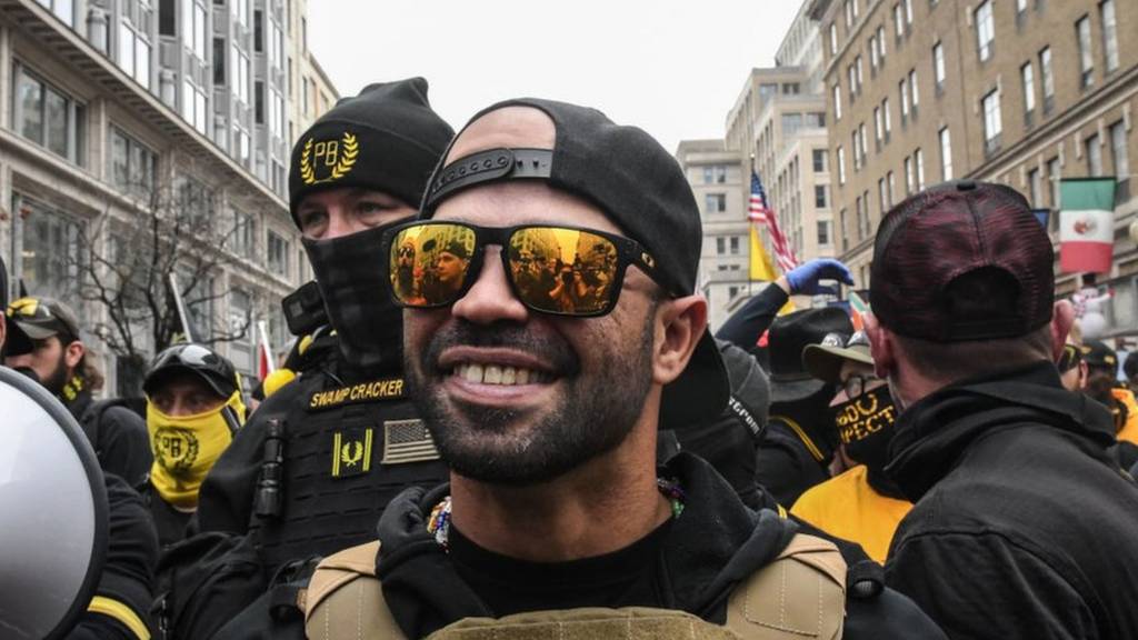 Proud Boys: Enrique Tarrio jailed for 22 years over Capitol riot - BBC News