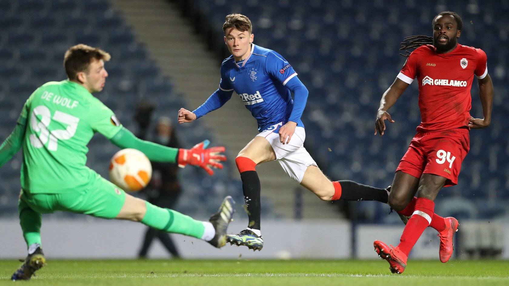 Europa League: Rangers burst past Antwerp after consecutive seven-goal ...