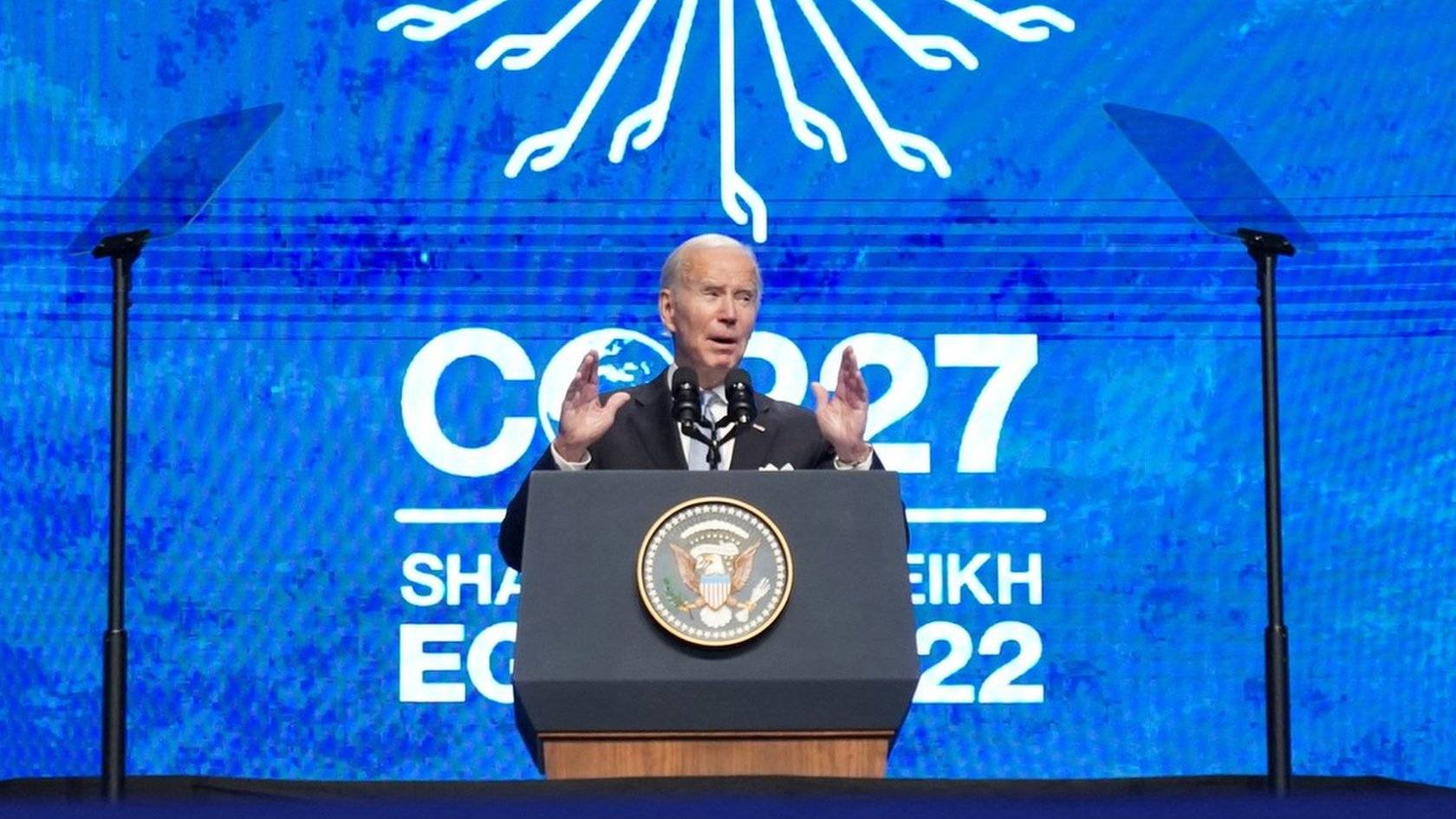 COP27: Joe Biden takes stage at COP climate summit to defend US climate ...