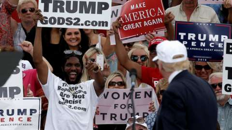 As it happened - pivotal Obama and Trump speeches - BBC News