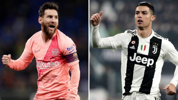 Cristiano Ronaldo challenges Lionel Messi to join him in Serie A - BBC ...
