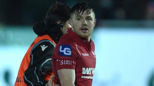 Steff Evans: Scarlets wing given four-week ban after sending off - BBC ...