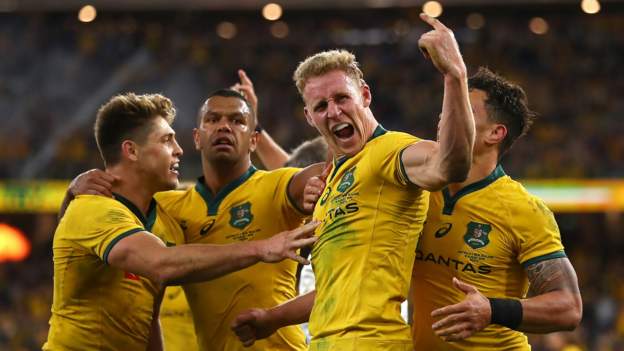 Australia thrash All Blacks 47-26 in Rugby Championship in Perth - BBC ...