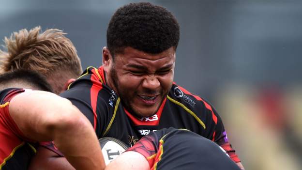 Leon Brown: Wales and Dragons prop out until New Year - BBC Sport