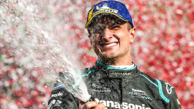 Formula E: Mitch Evans wins race seven after early crash in Rome - BBC ...