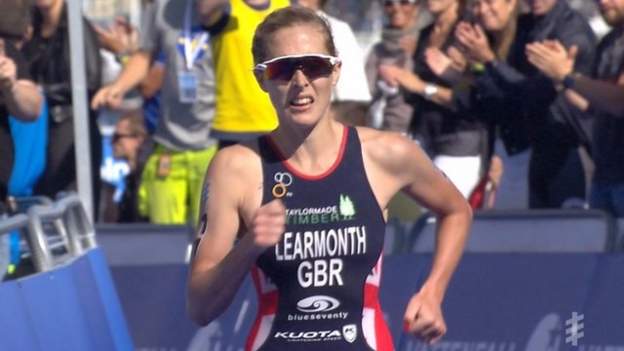 World Triathlon Series: GB's Jess Learmonth second in Stockholm - BBC Sport