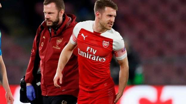 Aaron Ramsey: Arsenal midfielder suffers muscular injury - BBC Sport