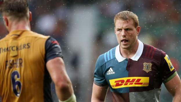 George Merrick: Harlequins lock out with neck injury - BBC Sport