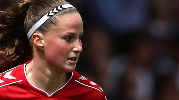 Nicoline Sorensen: Everton Women sign Denmark forward on two-year deal ...