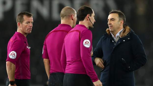 Swansea City: Assistant referee apologised for Tottenham goal - Carlos ...