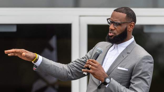LeBron James opens school for underprivileged children - BBC Sport