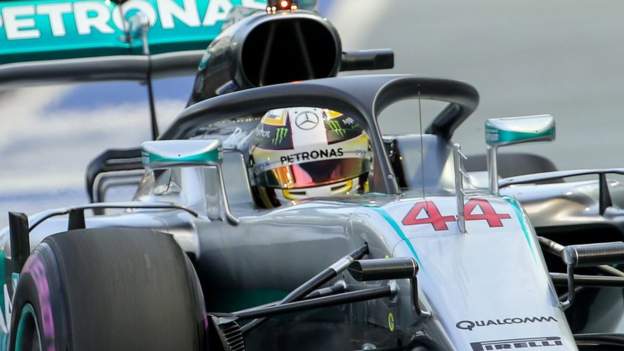 Lewis Hamilton 'barely noticed' cockpit halo during Singapore practice ...