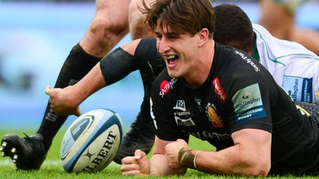 Premiership: Exeter Chiefs score eight tries to beat Northampton - BBC ...