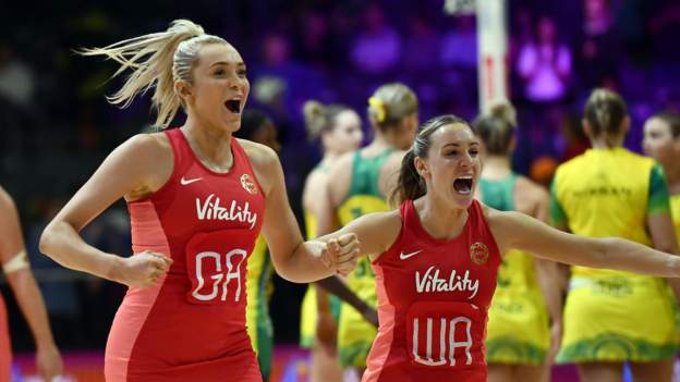 Netball World Cup 2023: England 56-55 Australia - Roses beat Diamonds ...