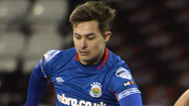 Linfield forward Jordan Stewart named January player of the month - BBC ...