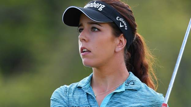 Evian Championship: England's Georgia Hall three shots off lead - BBC Sport