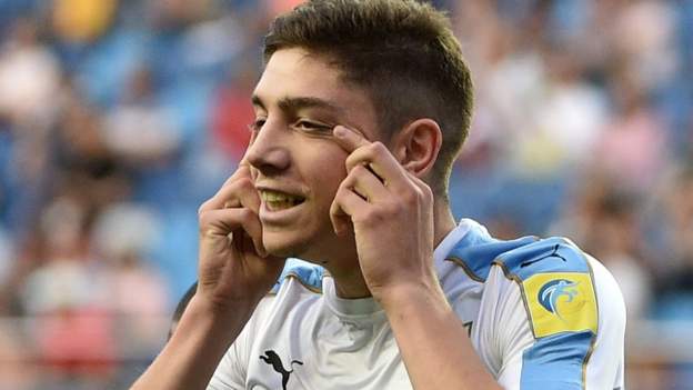 Under-20 World Cup: Real Madrid's Federico Valverde denies making racist gesture - BBC Sport