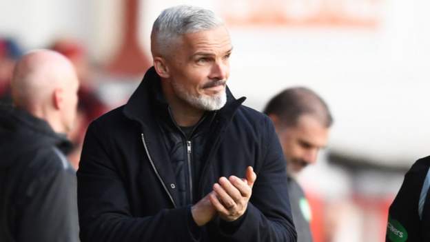 Aberdeen manager Jim Goodwin acknowledges fans' right to complain - BBC ...