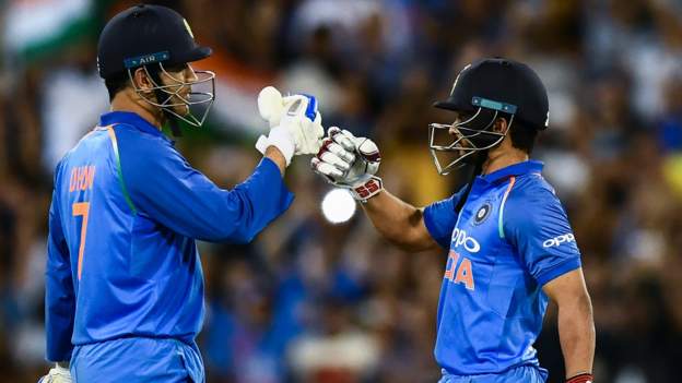 Australia v India: MS Dhoni half-century guides tourists to ODI series ...