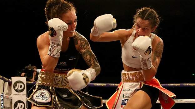 Terri Harper beats Eva Wahlstrom to win WBC super-featherweight title ...