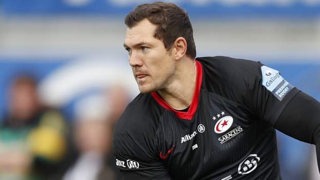 Alex Goode: Saracens back out for four months with pectoral tear - BBC ...