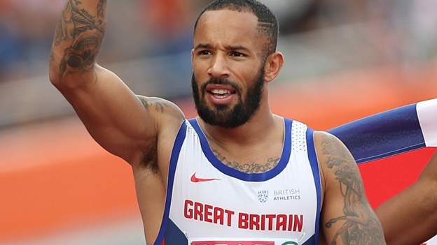 James Ellington: British sprinter takes first steps after motorbike ...