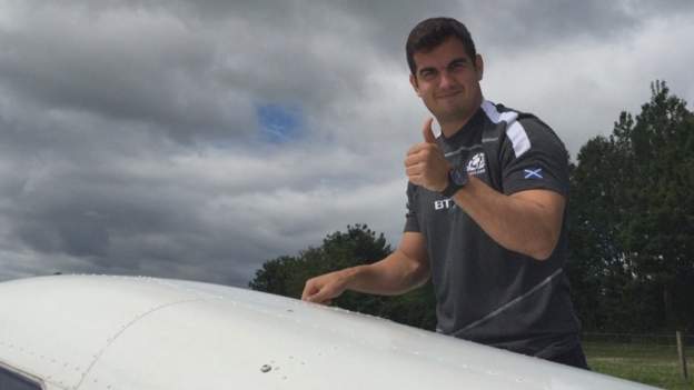 Stuart McInally takes to the skies and plots course for World Cup - BBC ...