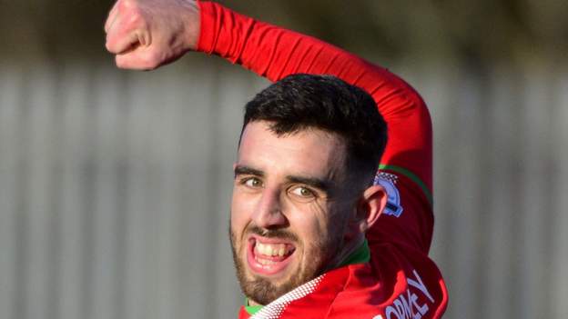 Irish Cup sixth round: Gormley hits treble as Reds beat Crues - BBC Sport