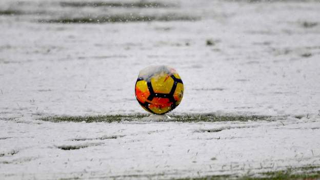 Snow causes postponements in football, rugby union and racing - BBC Sport