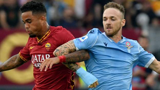 Serie A: Lazio and Roma share points in Rome derby - BBC Sport