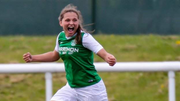 Late Abi Harrison winner puts Hibs into SWPL Cup final against Celtic ...
