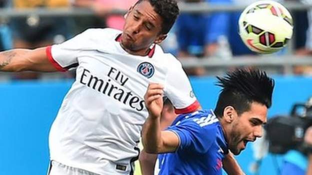 Radamel Falcao makes debut as Chelsea beat PSG on penalties - BBC Sport