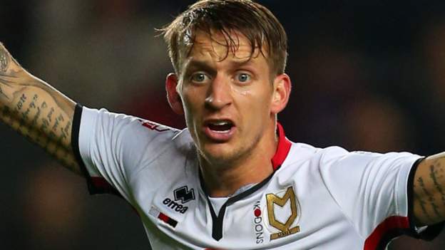 Carl Baker: Portsmouth sign former MK Dons midfielder on two-year deal ...