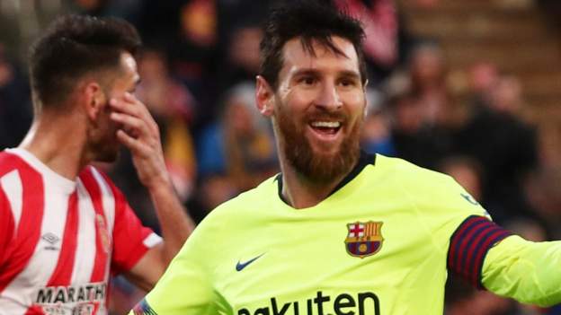 Girona 0-2 Barcelona: Lionel Messi strikes as Barca reopen lead at top ...