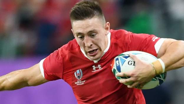 Wales 29-17 Fiji: Josh Adams hat-trick helps clinch quarter final spot ...