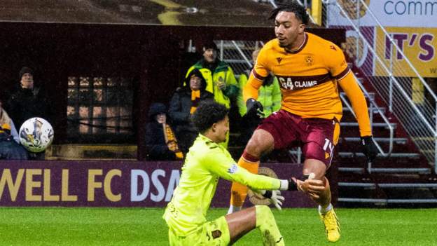 Motherwell 3-1 Livingston: Theo Bair anota dos goles para su primera ...