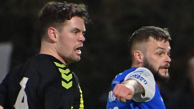 Irish Cup: Andy Ryan's last-gasp goal sees Larne battle past H&W ...