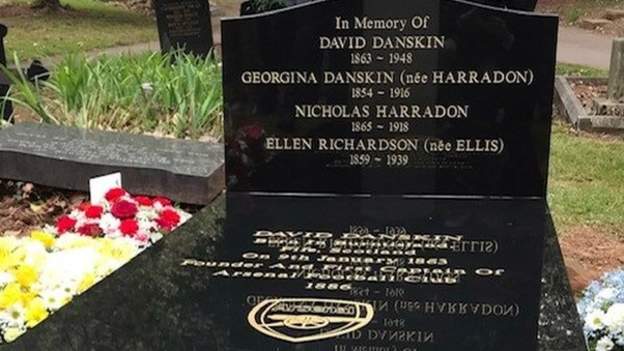 Arsenal honour founder David Danskin at special graveside ceremony ...