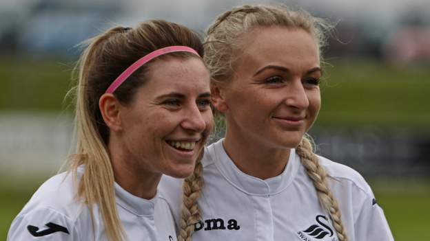 Wife goals: The Swansea City team-mates who got married - BBC Sport