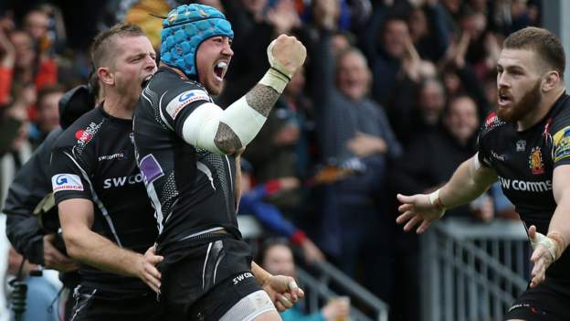 Premiership semi-final: Exeter Chiefs 18-16 Saracens - BBC Sport