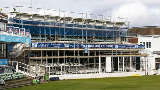 Spitfire Ground: Kent begin £300,000 Frank Woolley Stand restoration ...